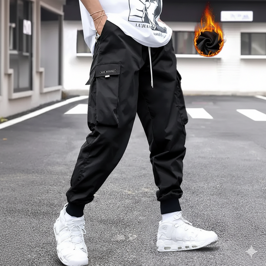 Men’s Casual Drawstring Cargo Jogger Trousers Pants – Basewright